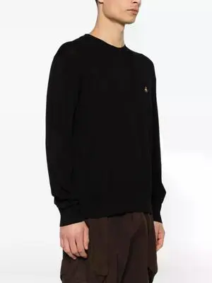 VIVIENNE WESTWOOD Orb Embroidered Crew Neck Sweater