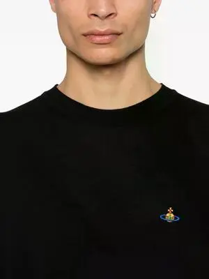 VIVIENNE WESTWOOD Orb Embroidered Crew Neck Sweater
