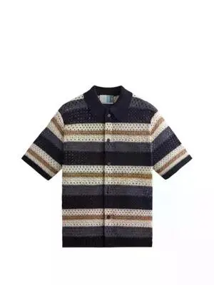 Kith Thompson Crochet-knit Shirt - Black