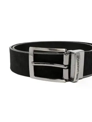 Karl Lagerfeld Monogram Belt - Black