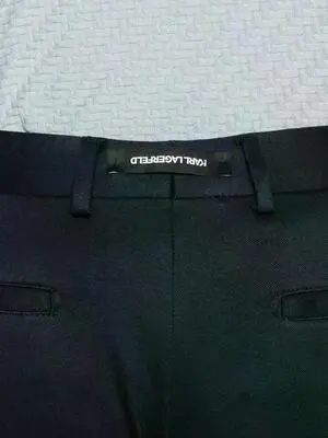 Karl Lagerfeld Tailored Logo Patch Trousers
