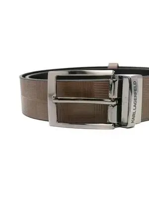 Karl Lagerfeld Check-pattern Belt
