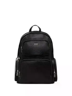 Guess Pebbled-effect Zip-around Backpack - Black