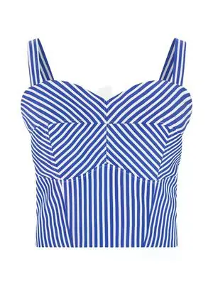 Guess Striped Corset-style Top - Blue