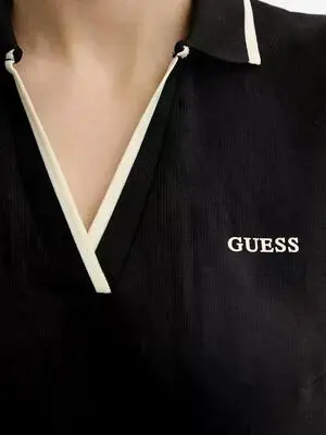 Guess Logo Plaque Sleeveless Mini Dress