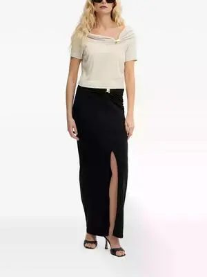 Guess Ruched Front Slit Skirt