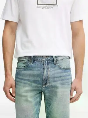 Guess Logo Patch Denim Shorts