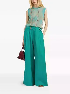 Momoni Aspen Pleated Palazzo Pants
