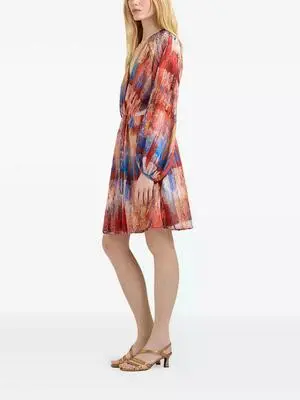 Momoni Luno Printed Silk Mini Dress