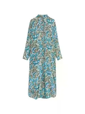Momoni Printed Silk Midi Dress