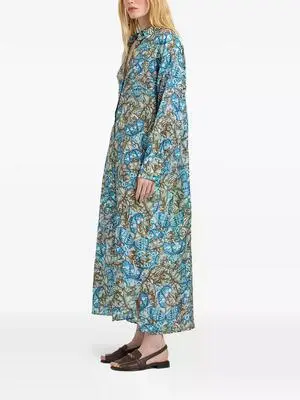 Momoni Printed Silk Midi Dress