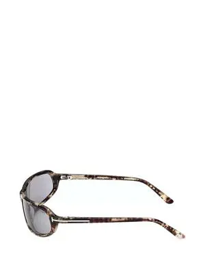 TOM FORD Tortoiseshell Rectangle-frame Sunglasses