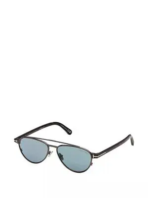 TOM FORD Double-bridge Pilot Frame Sunglasses
