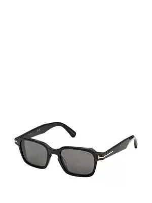 TOM FORD T-logo Square-frame Sunglasses - Black