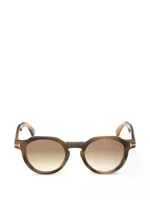TOM FORD Round Frame Sunglasses - Brown