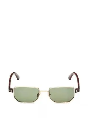 TOM FORD Geometric Frame Sunglasses - Brown