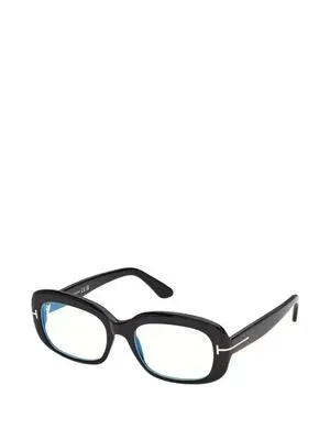TOM FORD T-logo Rectangle-frame Glasses