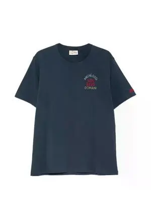 MC2 SAINT BARTH Portofino Embroidered T-shirt - Blue