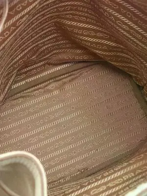 Prada Logo Jacquard Bucket Bag
