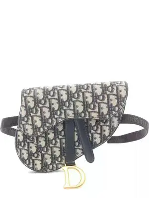 Dior Saddle Oblique Belt Bag - Grey
