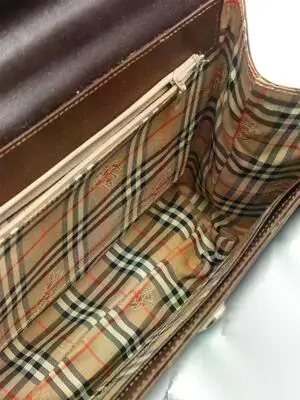 Burberry Leather Handbag - Brown