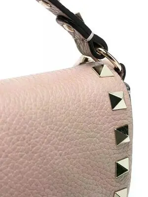 Valentino Garavani Rockstud Grainy Calfskin Pouch