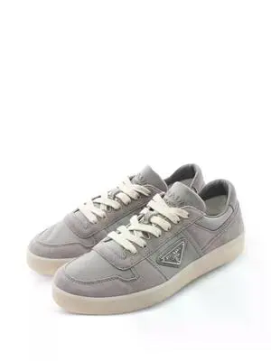 Prada Downtown Sneakers With Enamel Triangle Logo