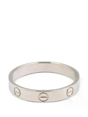 Cartier 18k White Gold Love Ring - Silver
