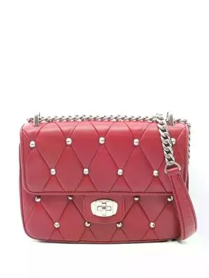 Miu Miu Stud-embellished Quilted Shoulder Bag