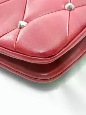 Miu Miu Stud-embellished Quilted Shoulder Bag
