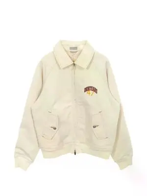 Dior Denim Jacket With Tears Logo - Neutrals