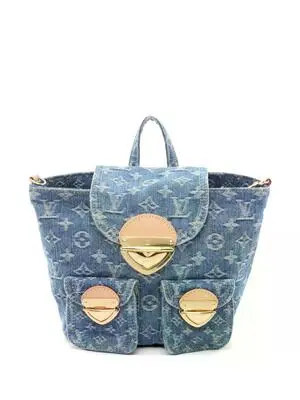 LOUIS VUITTON Monogram Backpack - Blue
