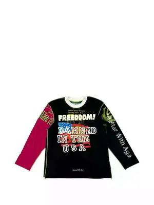 BETTER WITH AGE Dammit Reversible Long-sleeve T-shirt - Black
