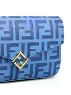 Fendi Ff Diamonds Embossed Chain Wallet