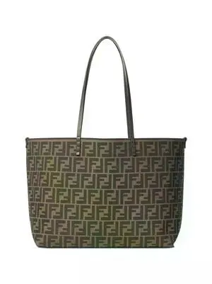 Fendi Medium Roll Ff Jacquard Tote Bag