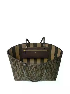 Fendi Medium Roll Ff Jacquard Tote Bag