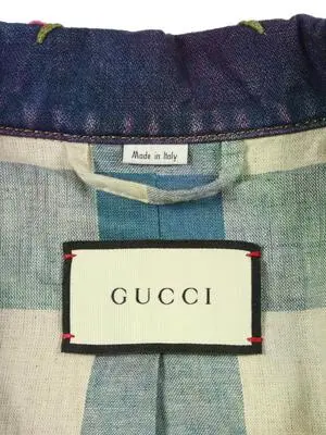 Gucci Embellished Studded Denim Jacket