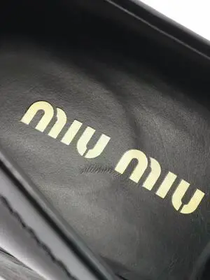 Miu Miu Brushed Leather Loafers