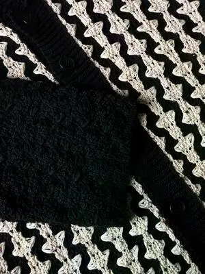 ROBERTO COLLINA Crochet-knit Short-sleeve Shirt