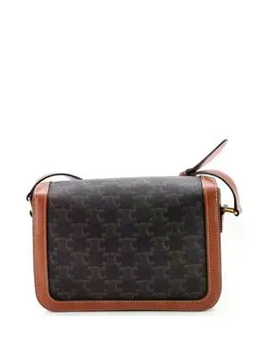 Celine Triomphe Coated Canvas Medium Shoulder Bag
