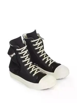 Rick Owens Cotton High-top Cargo Sneakers