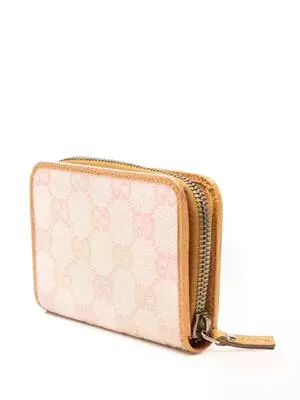 Gucci 2000-2015 Gg Canvas Zip Coin Pouch - Pink