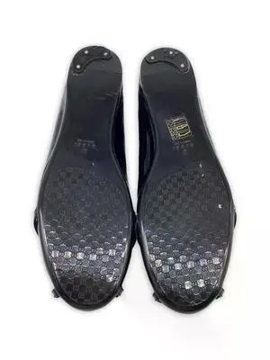 Gucci Patent Leather Gg Enamel Ballet Flats