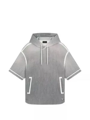 Emporio Armani Contrast Trim Hoodie - Grey