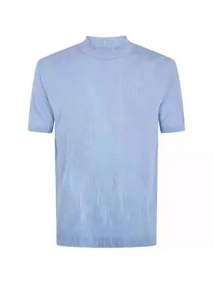 ROBERTO COLLINA Fine-knit Mock-neck T-shirt