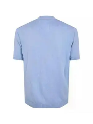ROBERTO COLLINA Fine-knit Mock-neck T-shirt