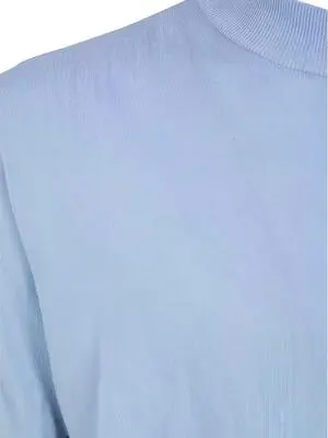 ROBERTO COLLINA Fine-knit Mock-neck T-shirt