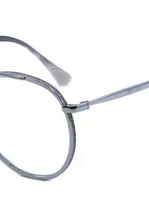 JIMMY CHOO Double-bridge Round-frame Glasses