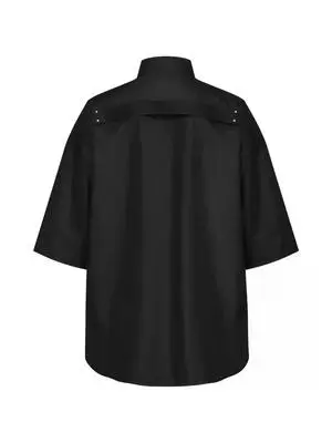 Rick Owens Ss Jumbo Faun Webbing-strap Short-sleeve Shirt