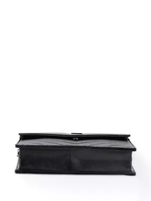 Saint Laurent Monogram Wallet On Chain Bag - Black